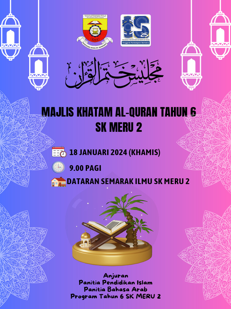 BUKU PROGRAM MAJLIS KHATAM AL-QURAN TAHUN 2024 (1) | PDF