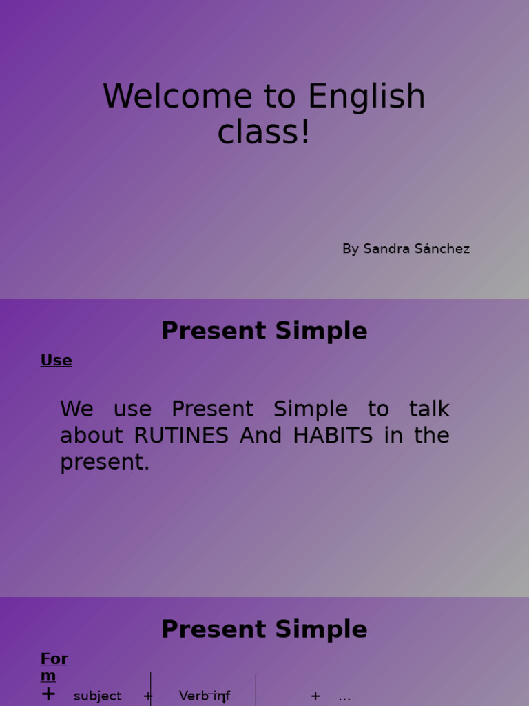Present Simple | PDF