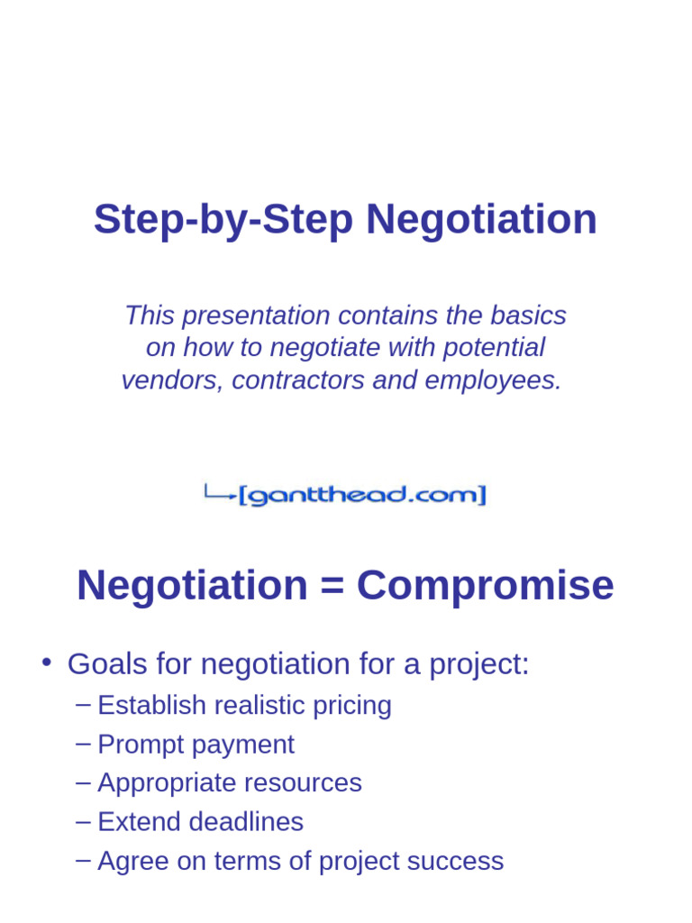 Step_by_Step_Negotiation | PDF