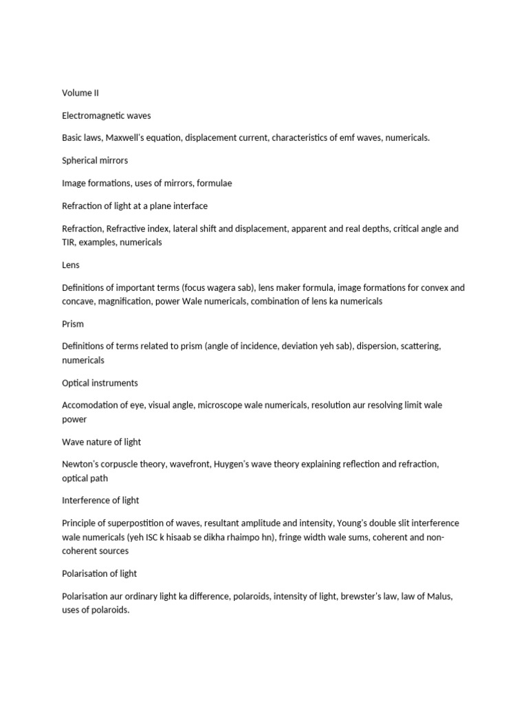 Physics - Volume II-WPS Office | PDF | Technology & Engineering