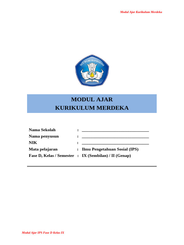 Modul Ajar Tema 03. Tantangan Pembangunan Indonesia | PDF