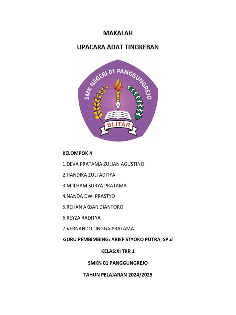 Makalah Upacara Tingkeban | PDF