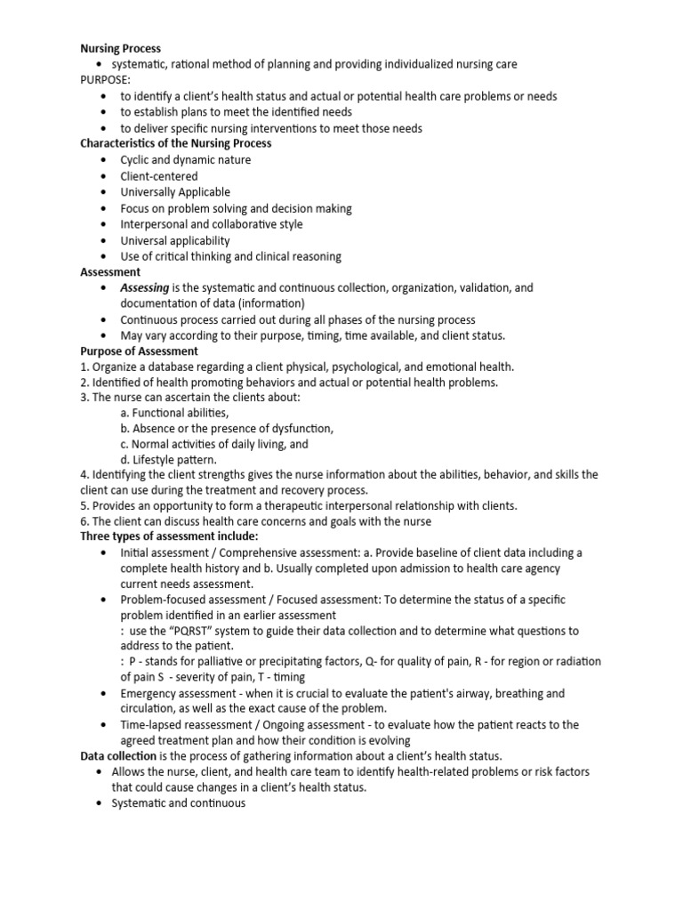 Nursing Process | PDF