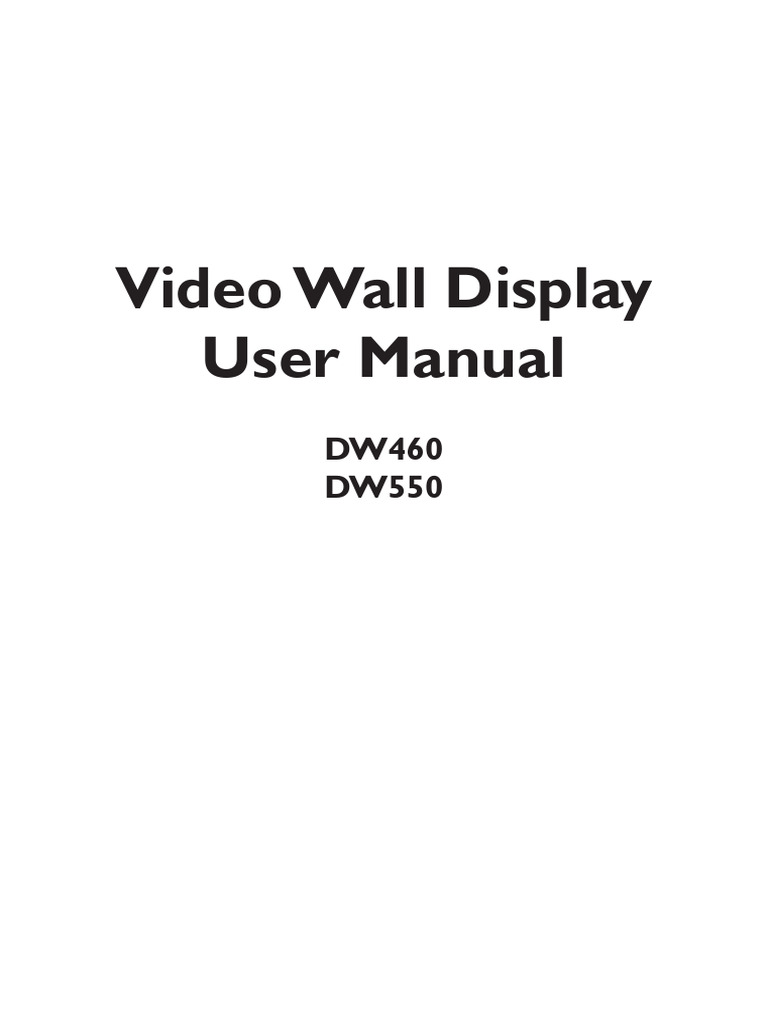 Acer DW550 LCD Monitor | PDF