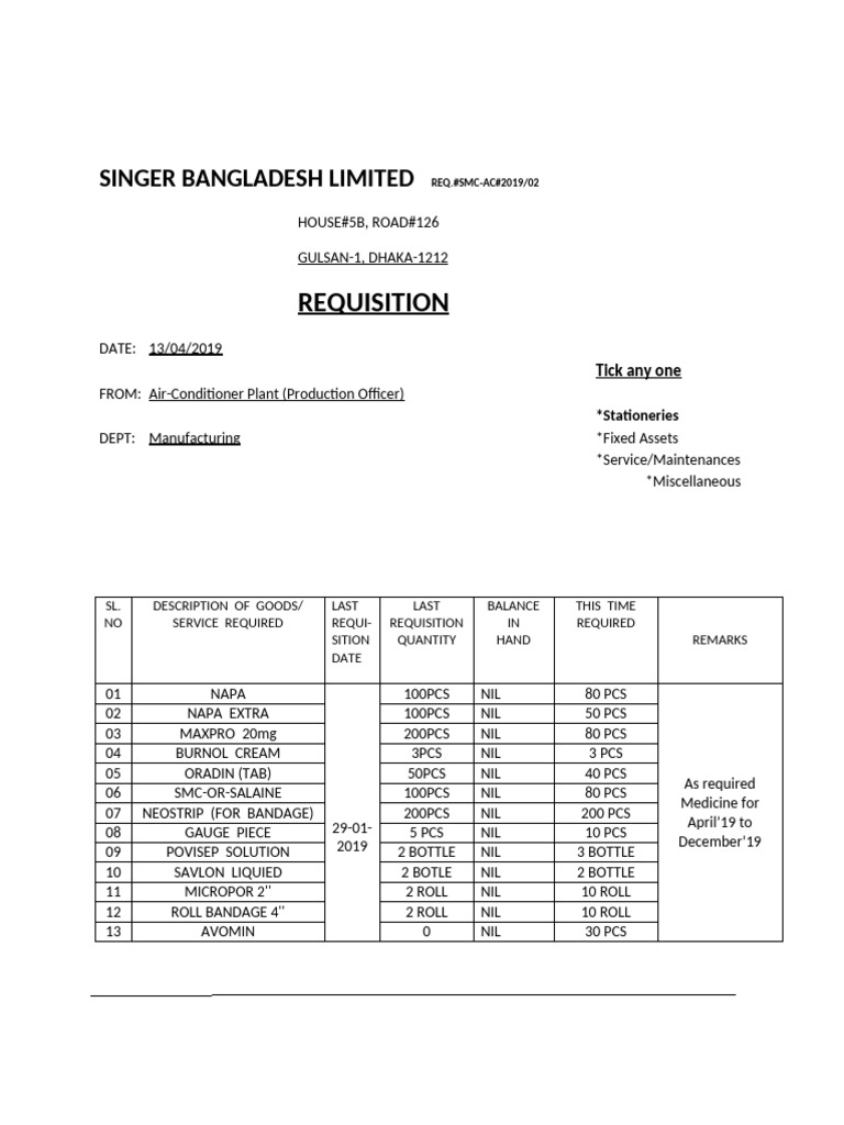 Medicine REQ.2019 | PDF