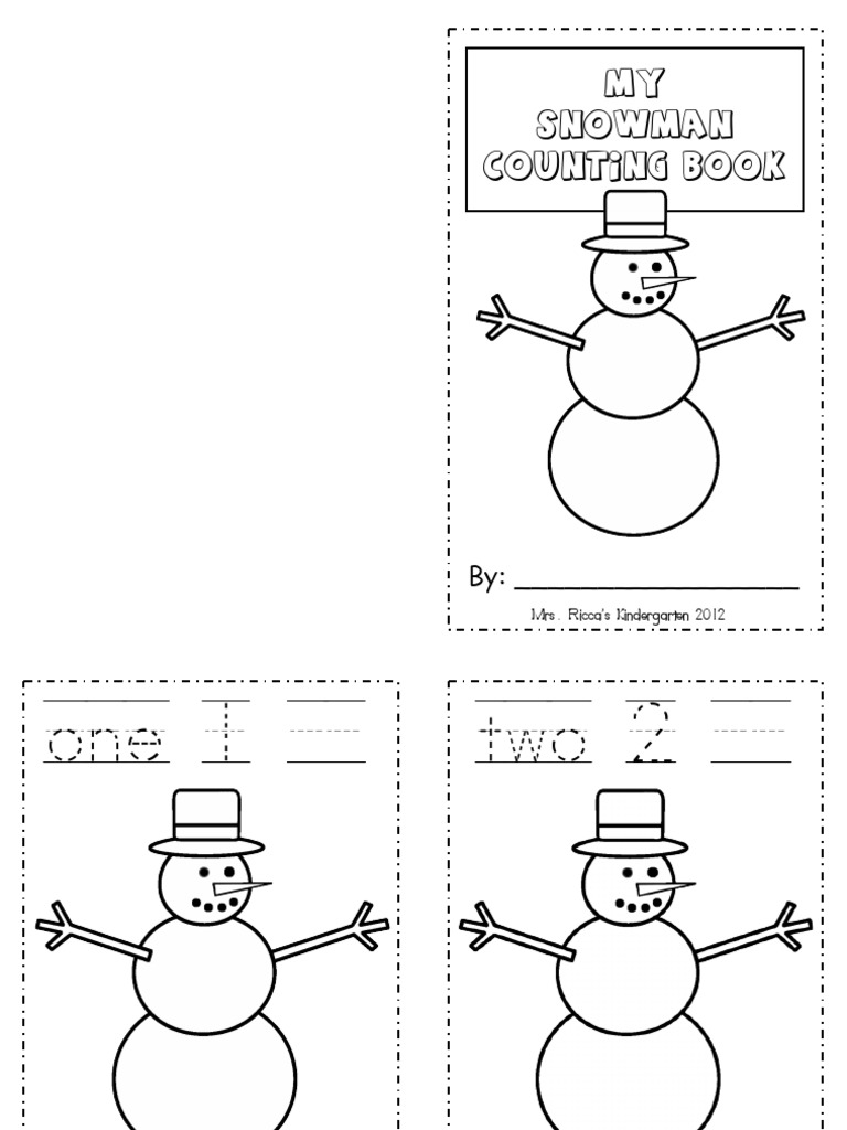 Snowman Counting Book for Kids | PDF | Home & Garden | Lifestyle