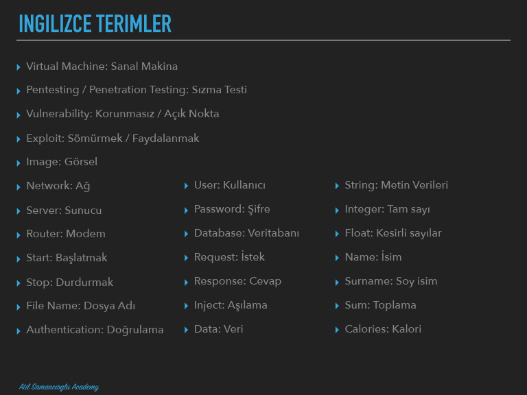 Ingilizce+Terimler | PDF