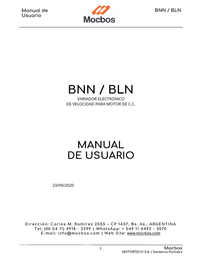 BNN-BLN Manual | PDF