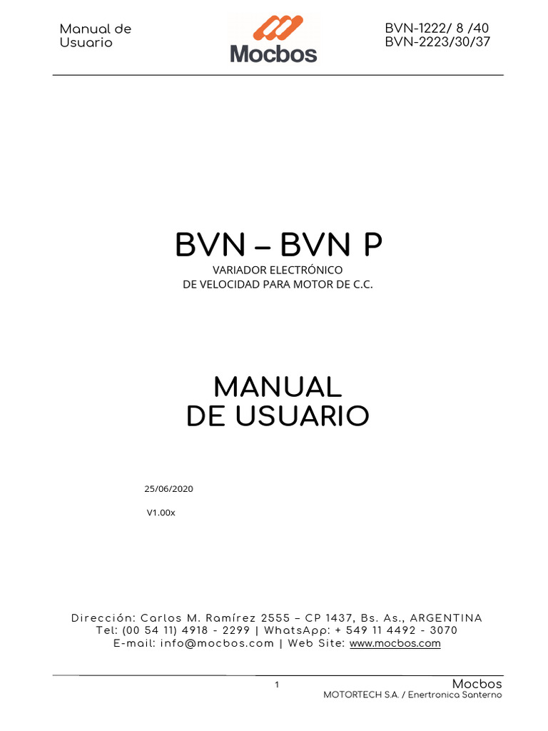 BVN - BVN P Manual | PDF