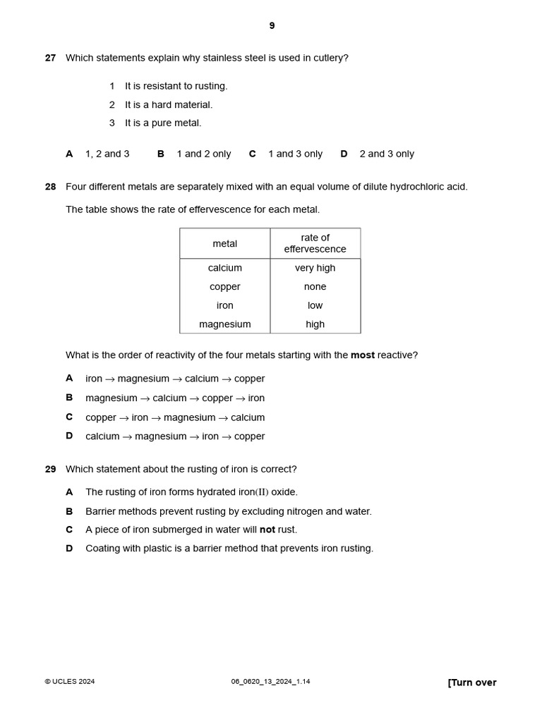 06 - 0620 - 13 - 2024 - 1.14 © Ucles 2024 | PDF