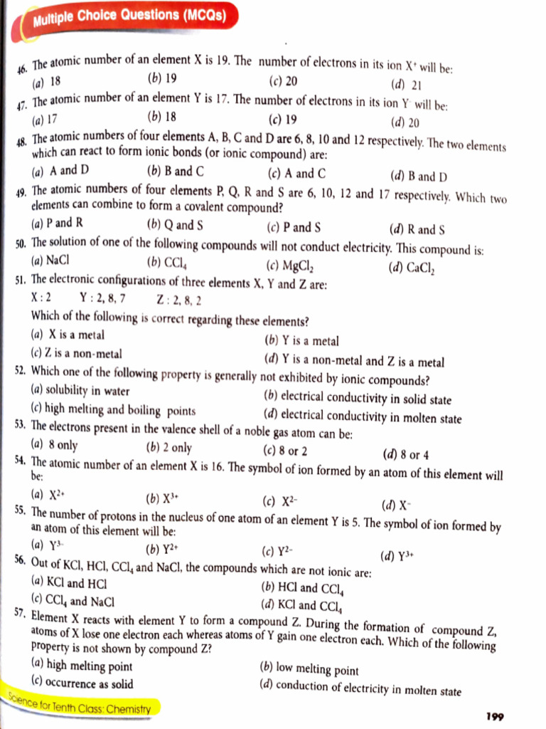 Chemistry CH 2 Extra Questions | PDF | Chemical Compounds | Ionic Bonding