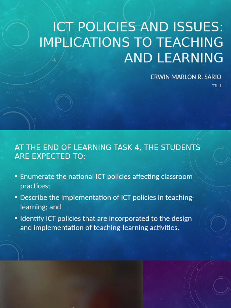 ICT Policies Impacting Education Practices | PDF | Educational ...