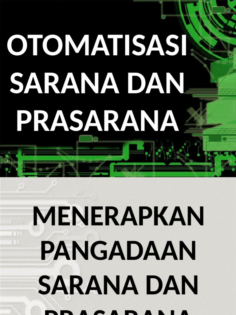 Otomatisasi Sarana Dan Prasarana | PDF