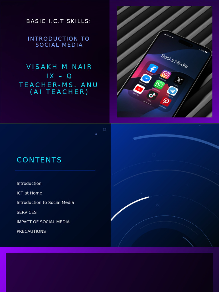 Visakh M Nair I X - Q Teacher-Ms. Anu (Ai Teacher) : Basic I.C.T Skills | PDF