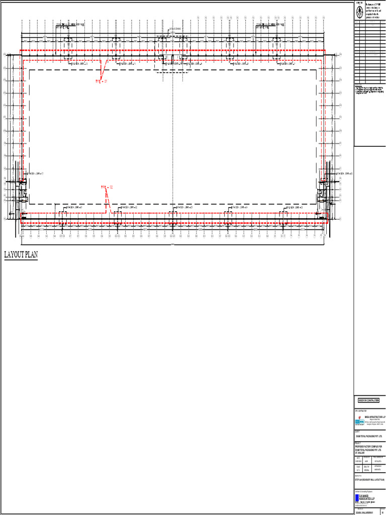077 - BOUNDARY WALL DETAIL-BOUNDARY WALL LAYOUT PLAN | PDF