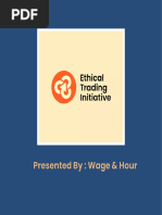 Ethical Trading Initiative - ETI | PDF | Supply Chain | Economies