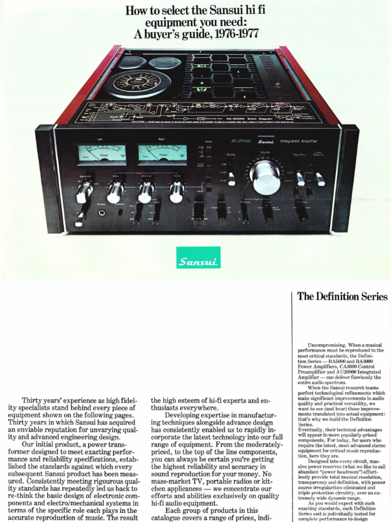 Sansui 1976 Hi Fi Guide | PDF