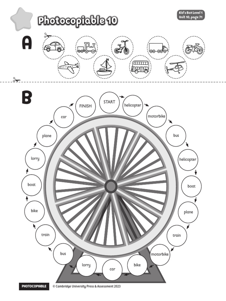 Kid's Box Level 1 Unit 10 Activities | PDF