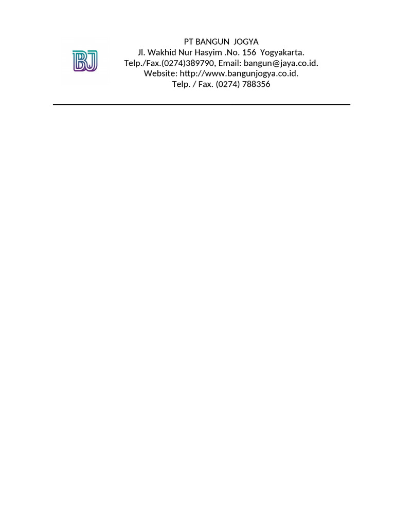 Kop PT Bangun Jogya | PDF