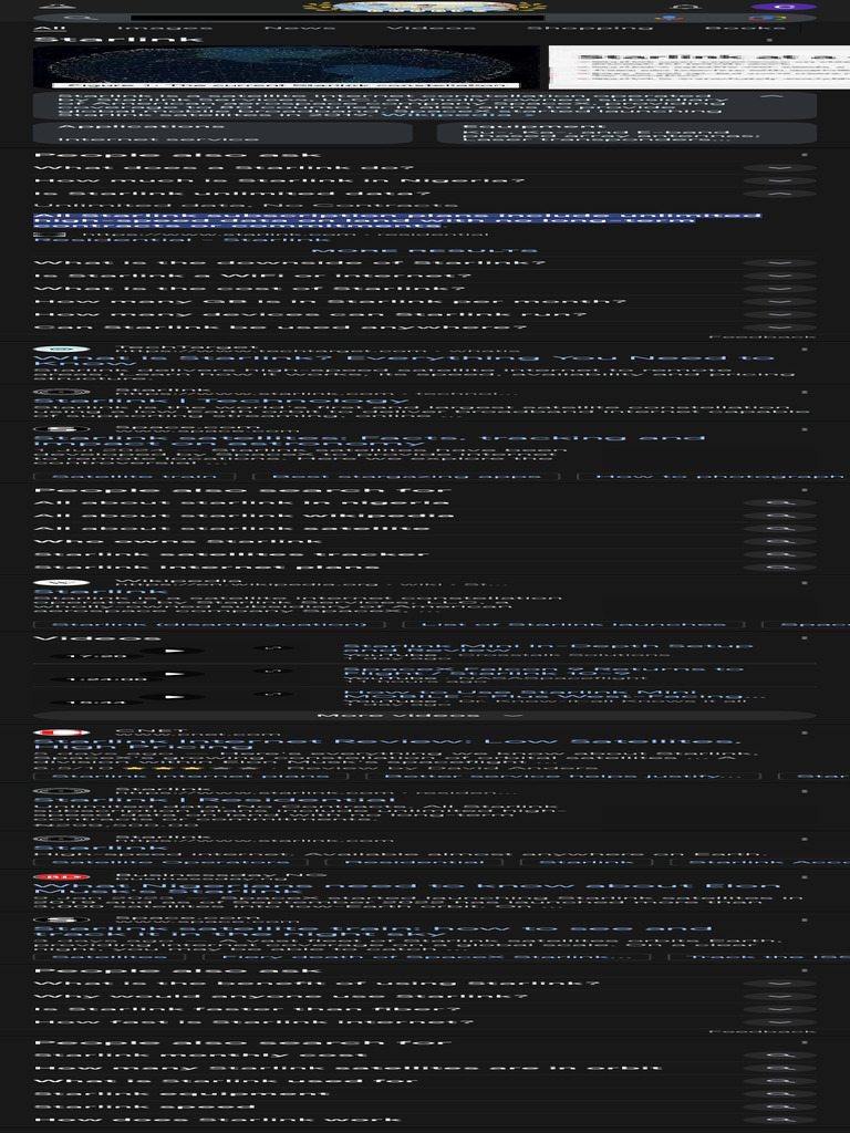 Starlink: Unlimited Satellite Internet Guide | PDF | Space X | Satellite