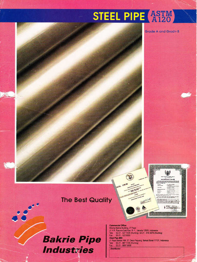 Brosur BPI - Steel Pipe ASTM A120 | PDF | Mechanical Engineering ...