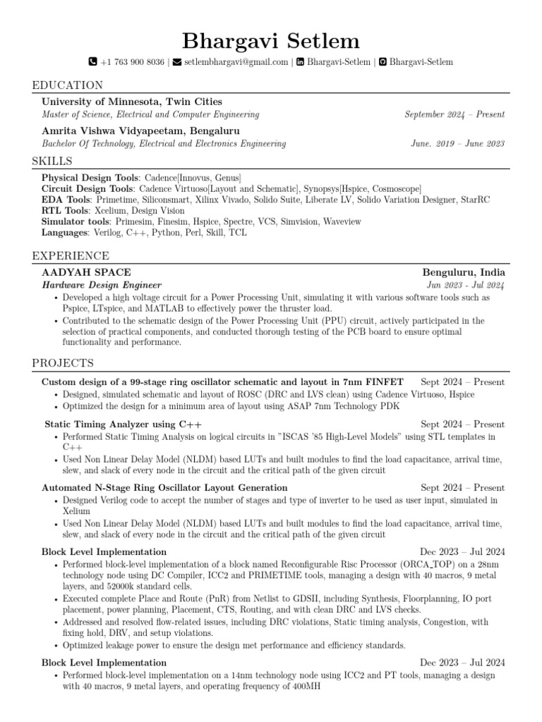 Bhargavi Resume 1 | PDF