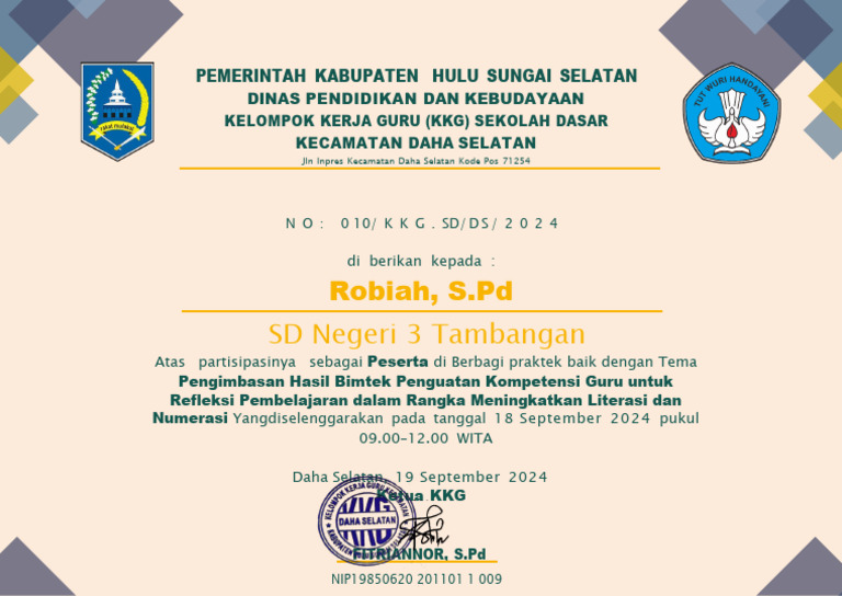 Robiah, S.PD | PDF