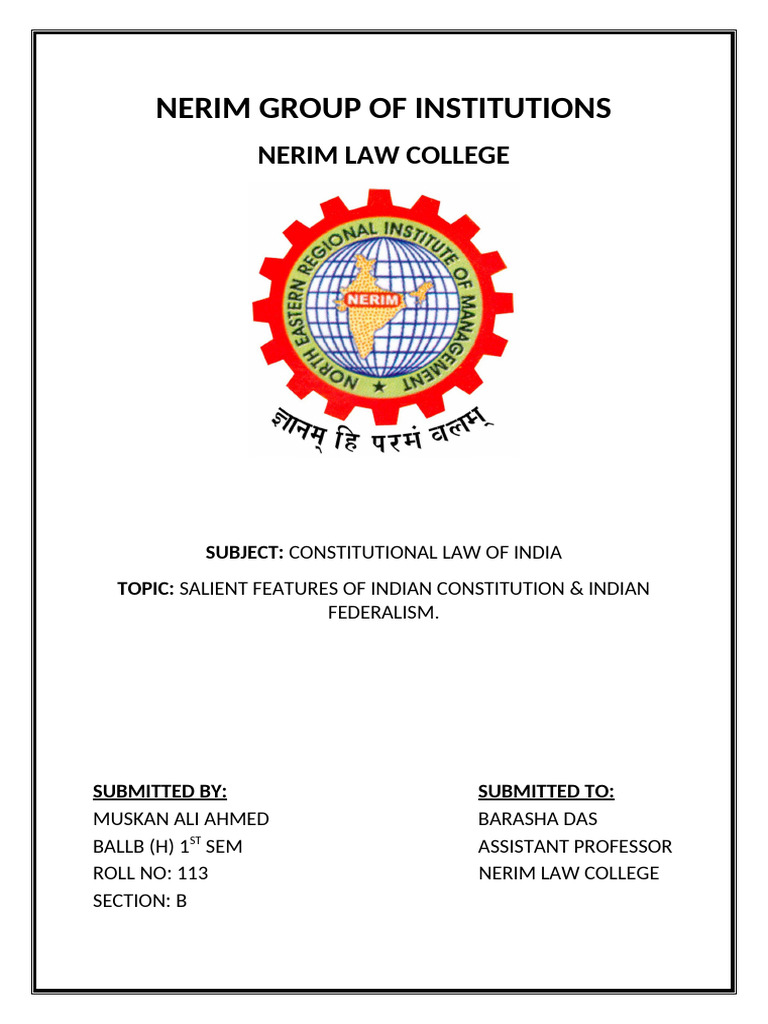 Nerim Law College (Col) | PDF | Law