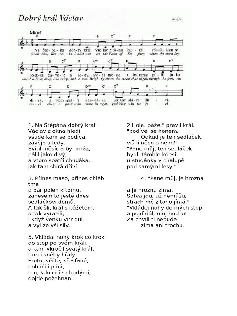 Dobrý Král Václav | PDF