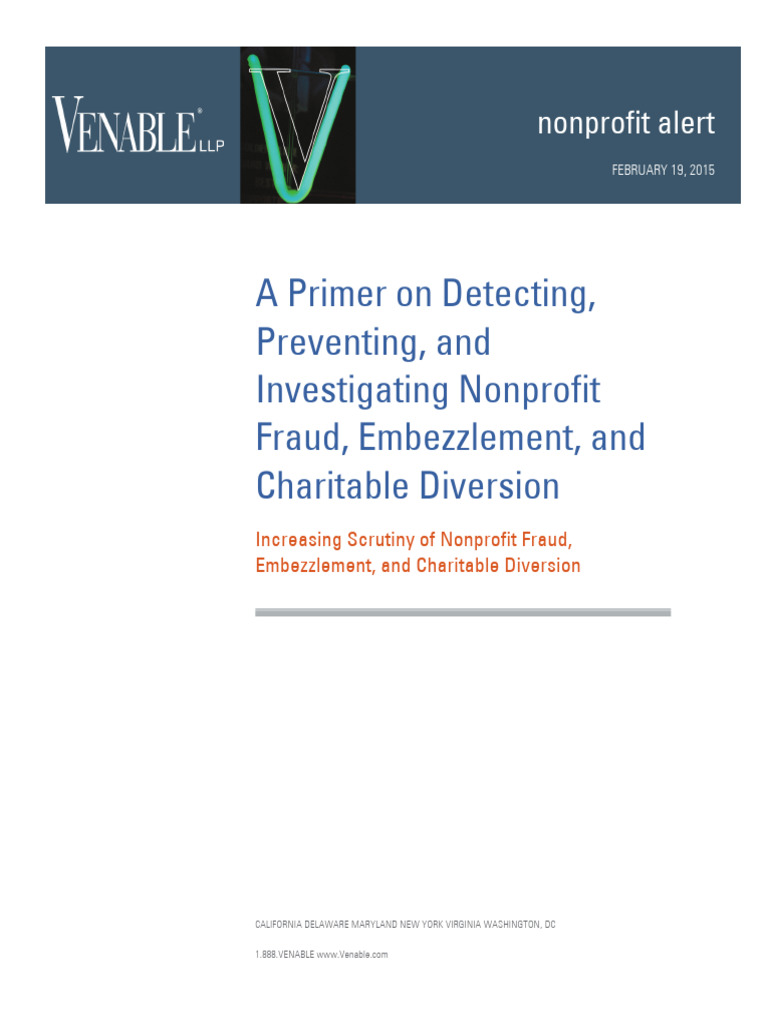 A Primer On Detecting Preventing and Investigating Fraud Embezzlement ...