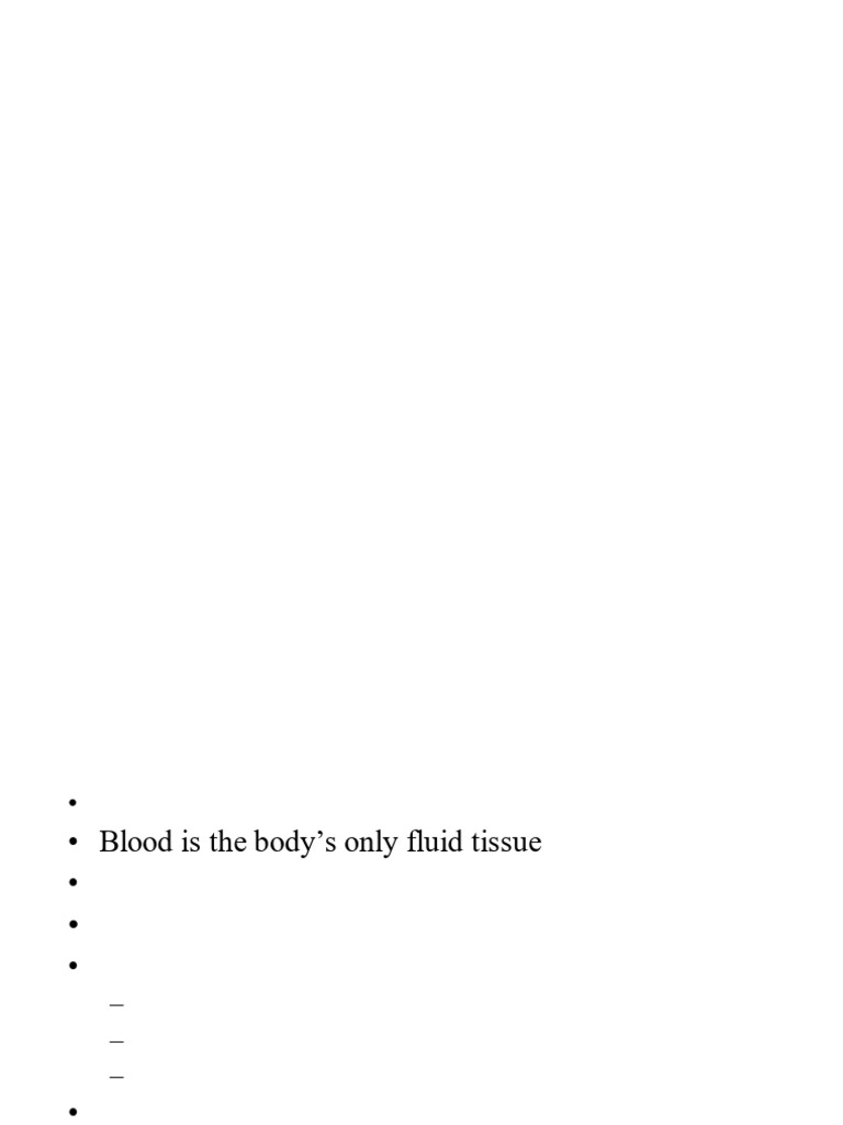 Blood Components and Its Chemical and Physical Properties | PDF