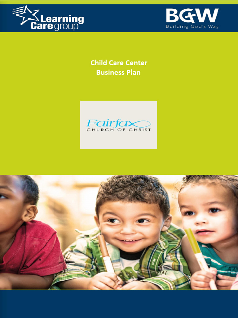 Child Care Business Plan Fairfax Church of Christ | PDF