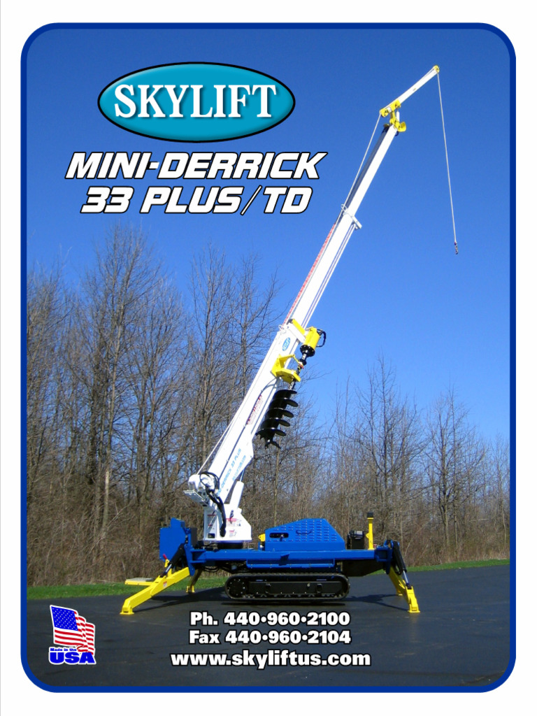 Skylift Mini-Derrick-33-Plus-2FTD | PDF
