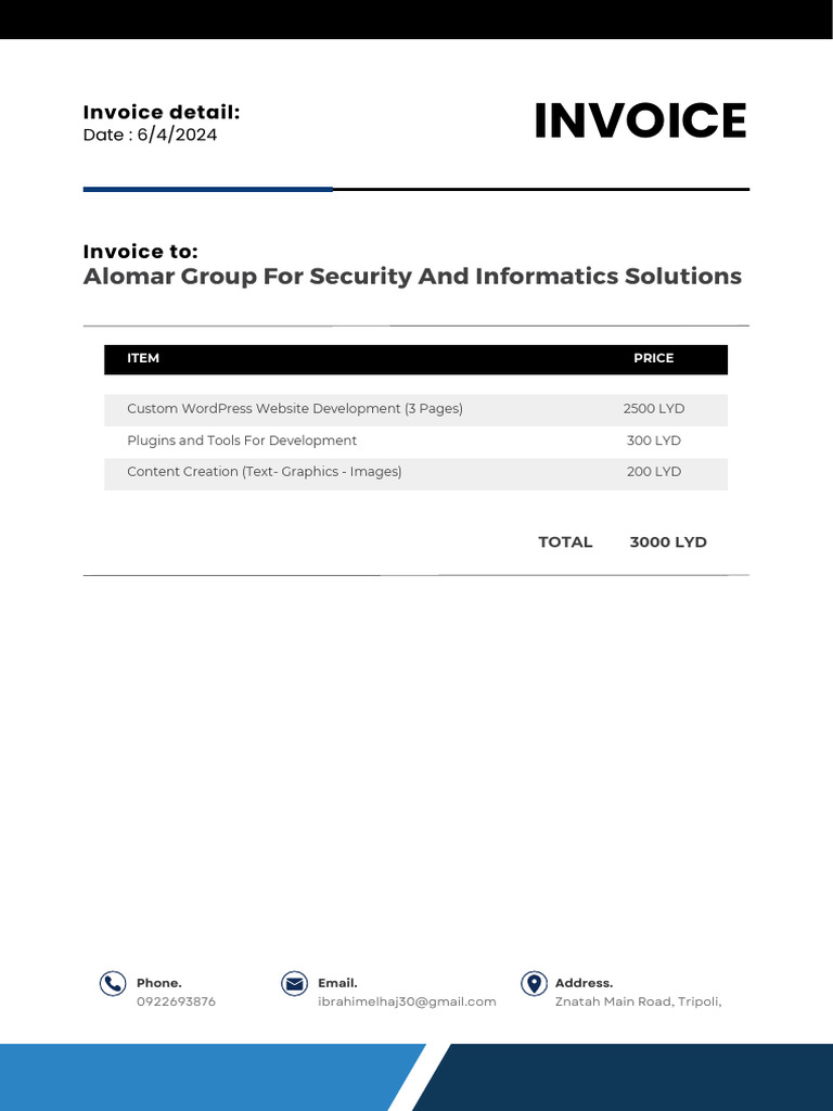 Alomar Group Invoice 1 | PDF