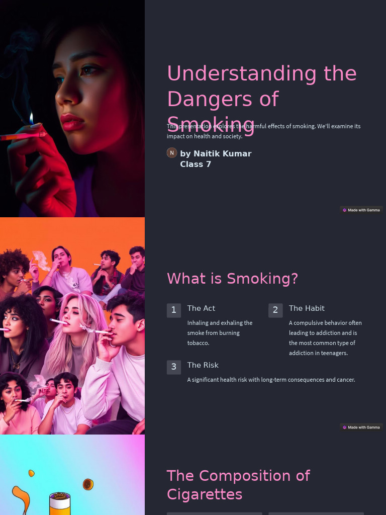 Danger of Smoking | PDF