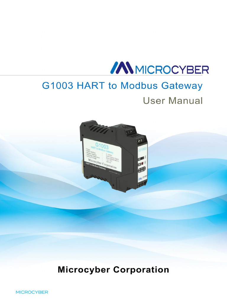 G1003+HART+to+Modbus+Gateway+User+Manual BR | PDF