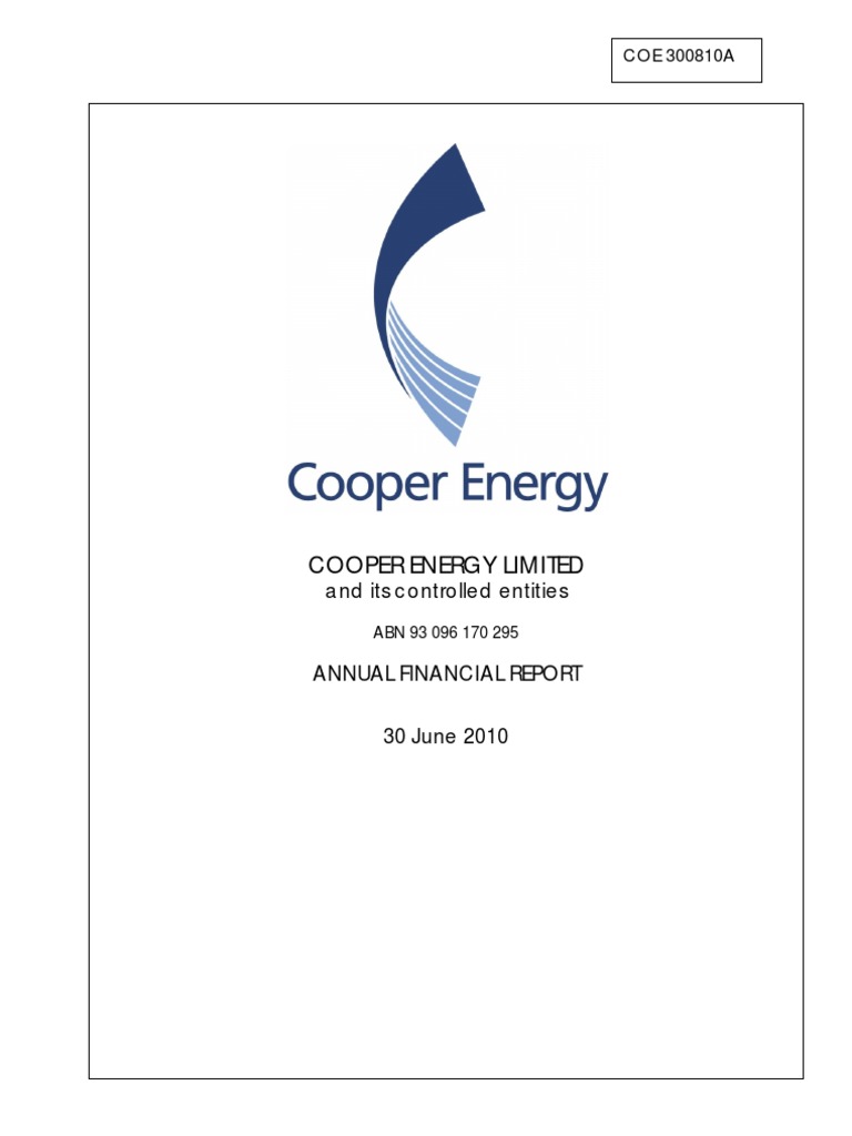 Cooper Energy Limited: and Its Controlled Entities | PDF | Board Of ...