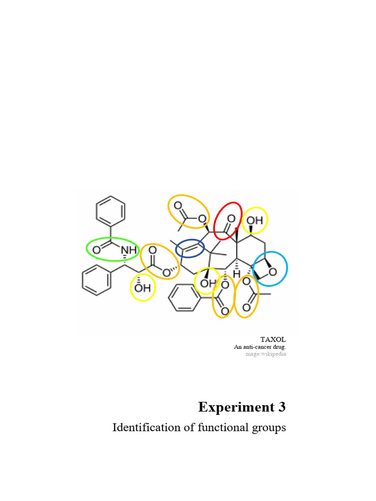 Experiment 3 Functional Groups S2 2024 ARC | PDF