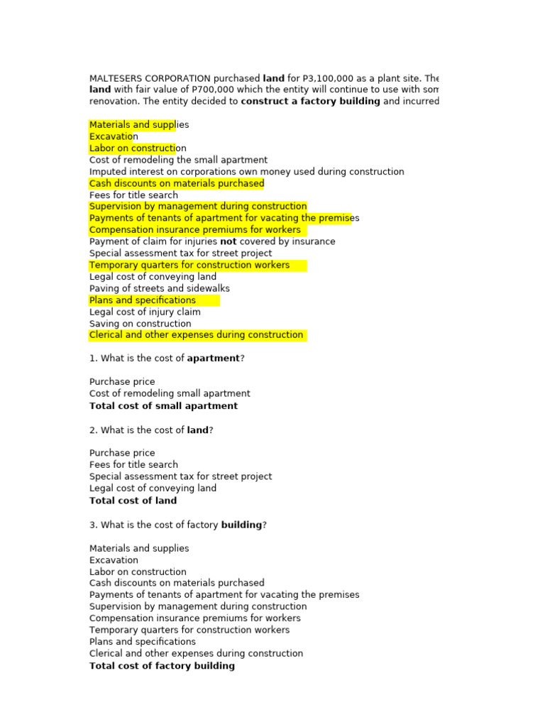 Audit of PPE Sample Problems | PDF | Depreciation | Expense