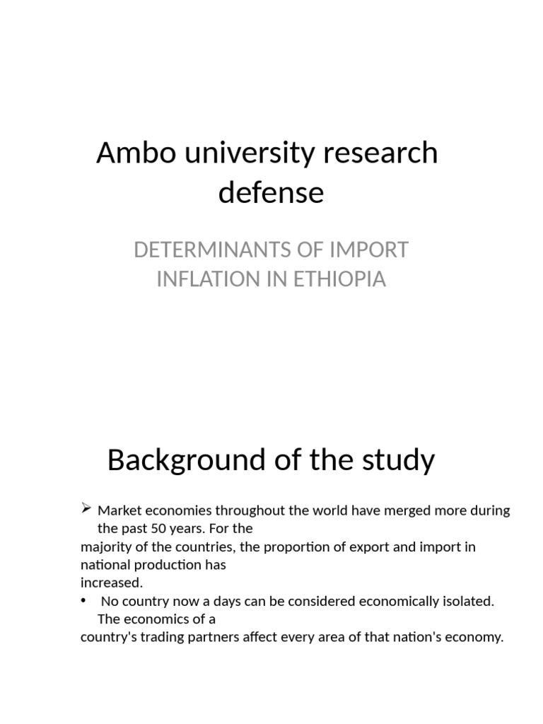 Ambo University Research PWNT | PDF