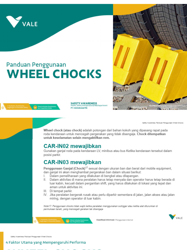 Panduan Wheel Chock | PDF