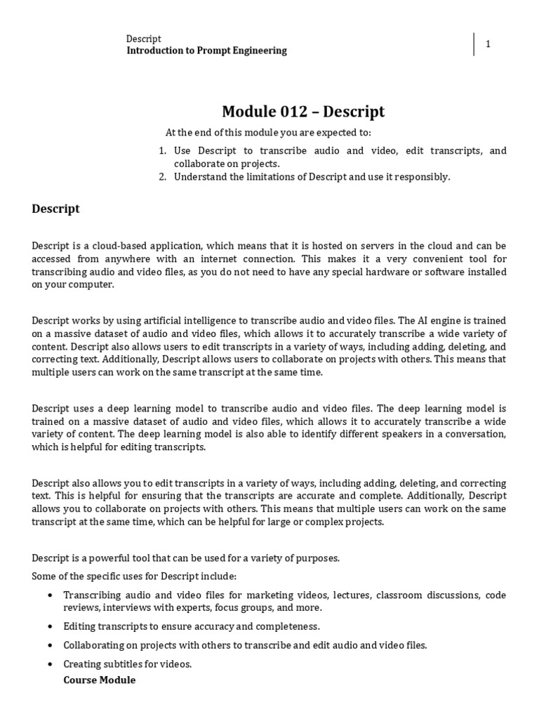Prompt Engr - Module 12 | PDF