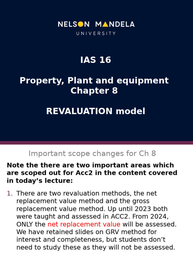 CH 8 PPE Revaluation Model - Lect 2 | PDF | Financial Accounting ...