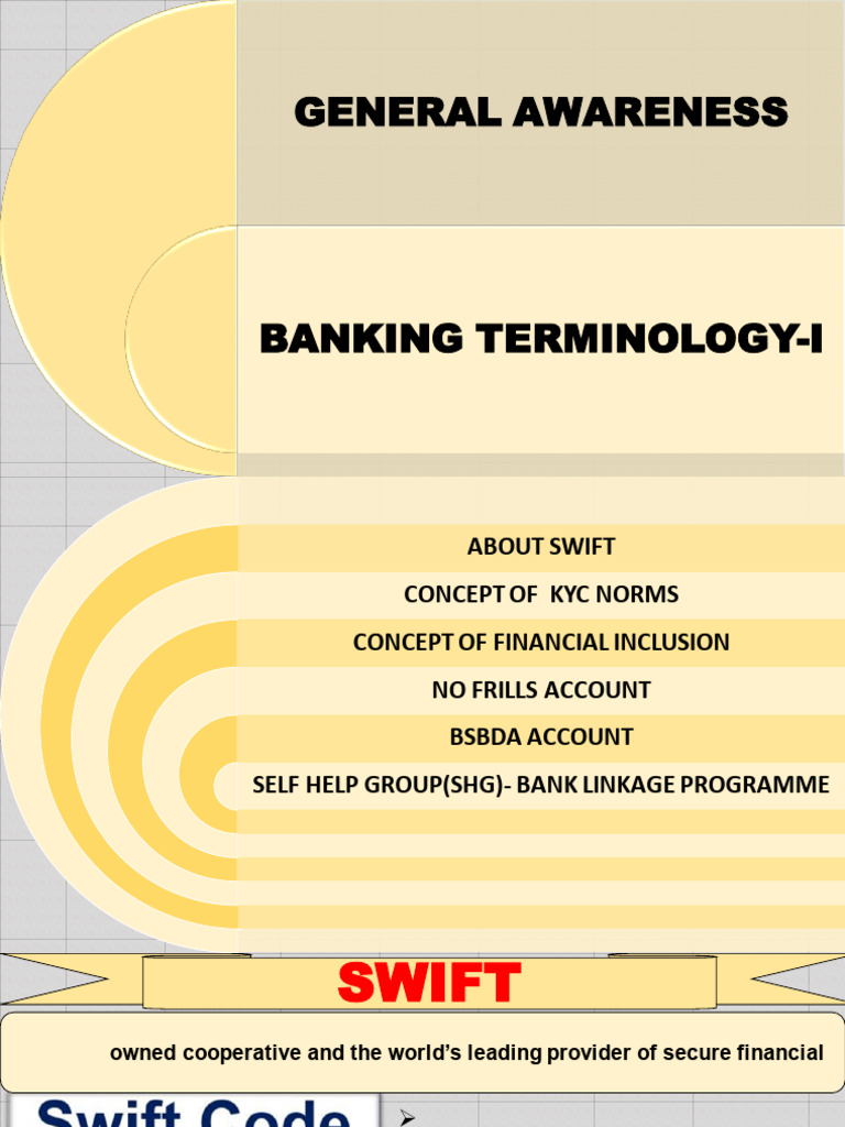 Lecture-19 Banking Terminology - I e | PDF