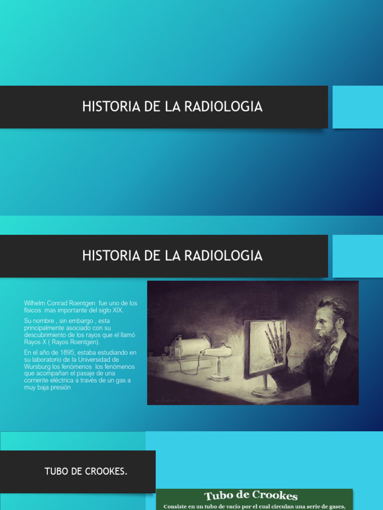 Historia de La Radiologia 2023 | PDF