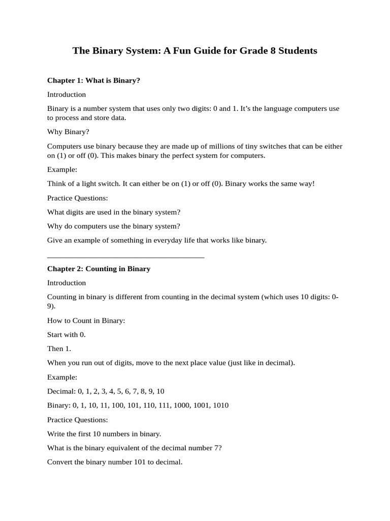 Welcome To The Binary Adventure 5 | PDF