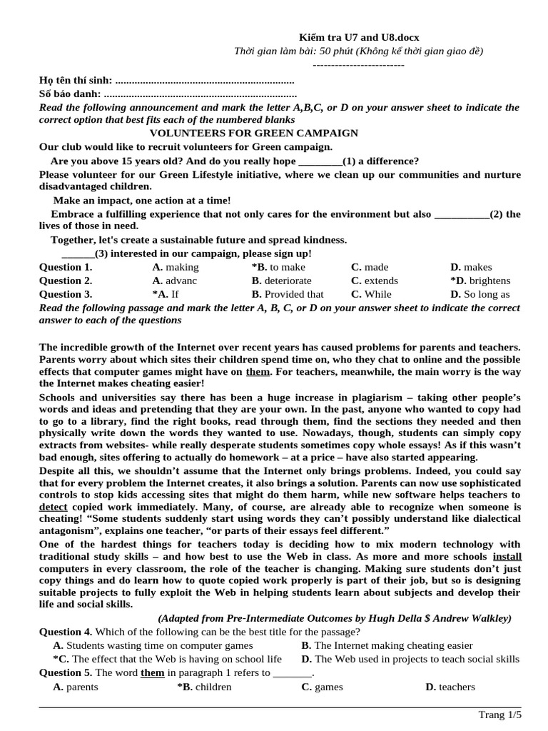 Kiem Tra U7 and U8.docx 5b57c0 08 08 2024 | PDF