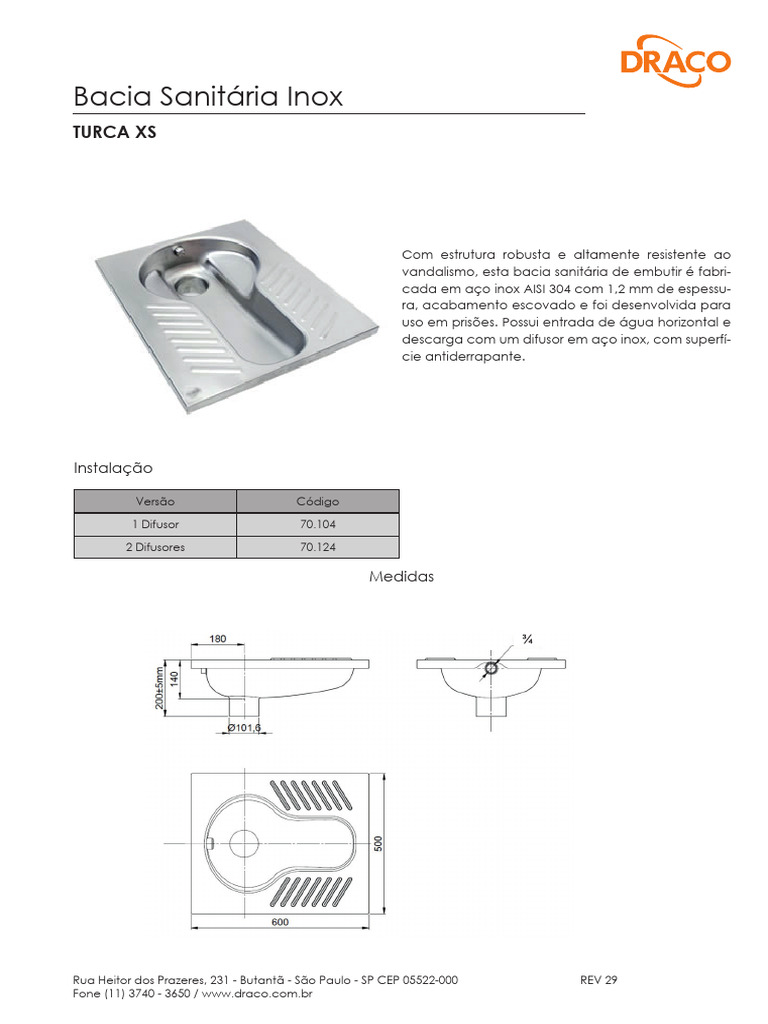 BACIA TURCA 70.104-Prisional-Bacia-Turca-Xs | PDF