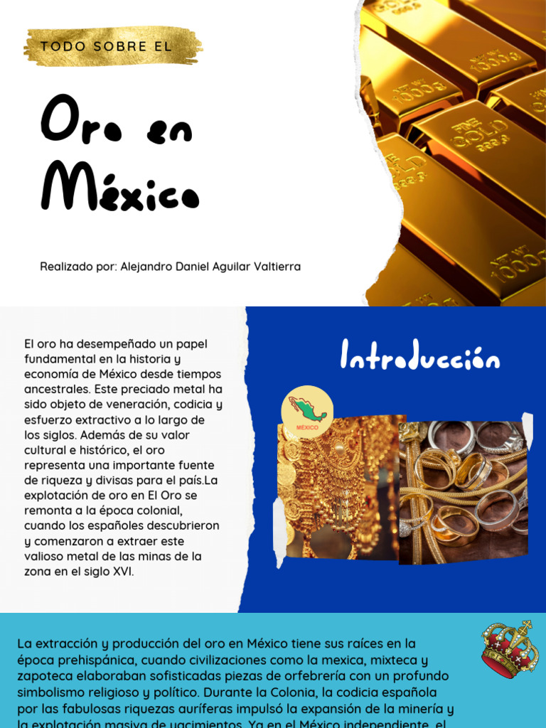 Oro en México: Historia y Producción Actual | PDF | Minería | México