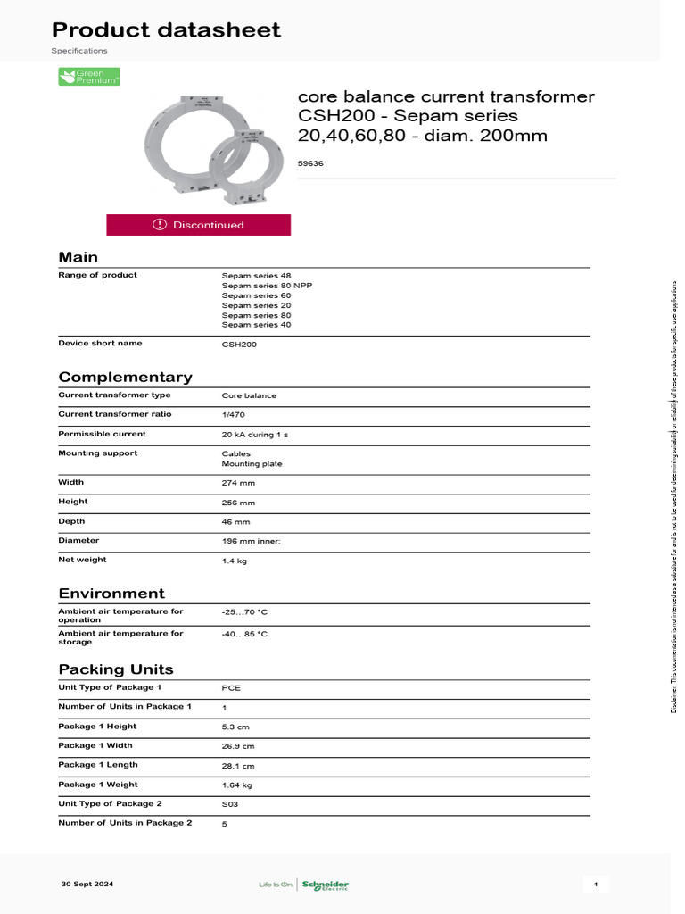 Schneider Electric - Sepam-Serie-20 - 59636 | PDF